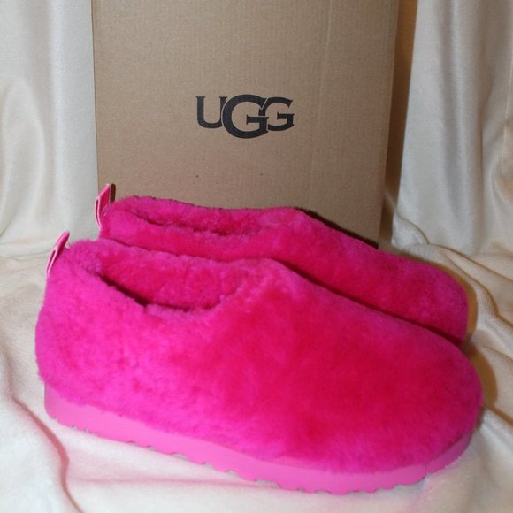 UGG | Shoes | Nib Ugg Womens Shearling Bootie Slippers Fuschia Pink | Poshmark